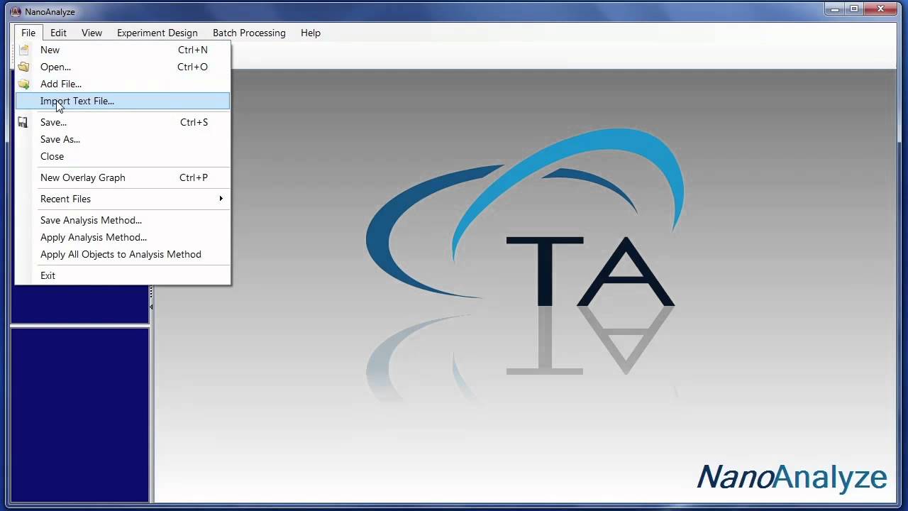 Importing TAM ITC Data into NanoAnalyze - TA仪器