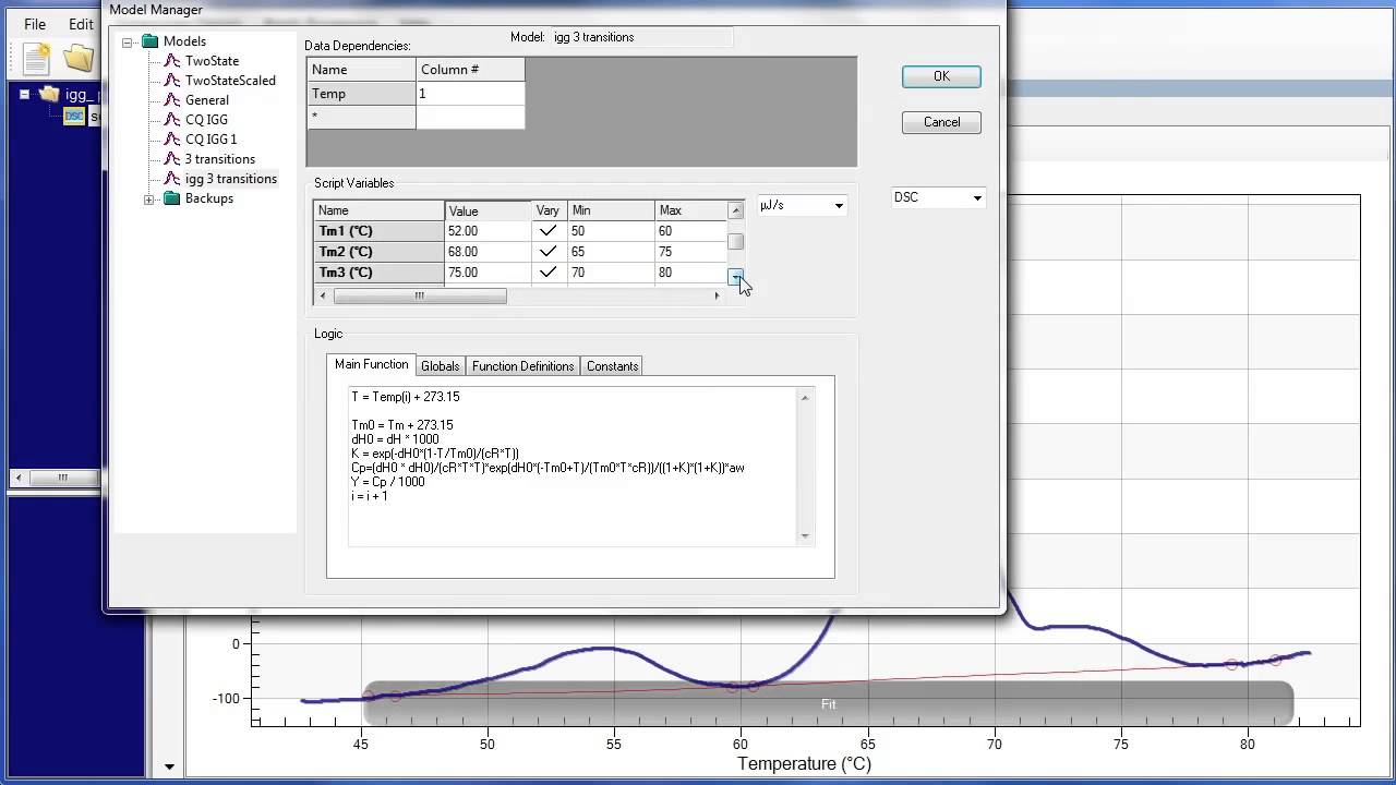 Modifying Nano DSC Models in NanoAnalyze - TA仪器