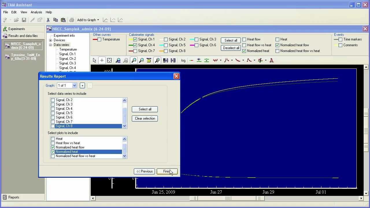 TAM 助手 — 叠加与报告 - TA仪器