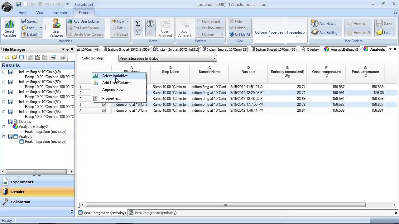 TRIOS – Analysis Reports - TA仪器